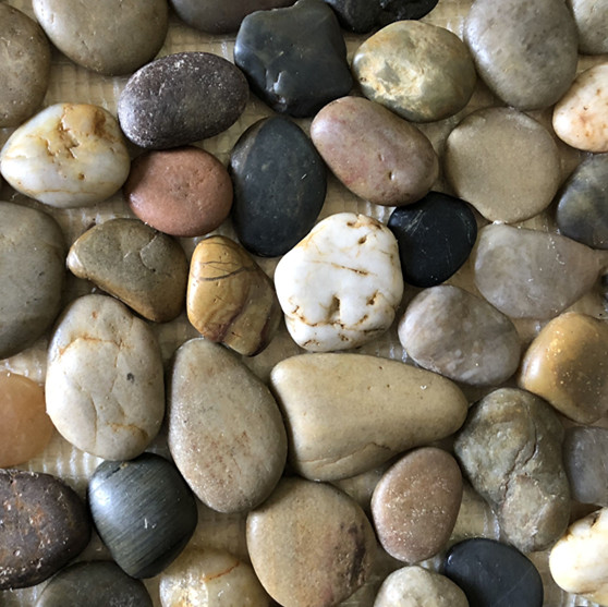 GP-004N Pebbles - Pebbles on mesh - G.S SLATE